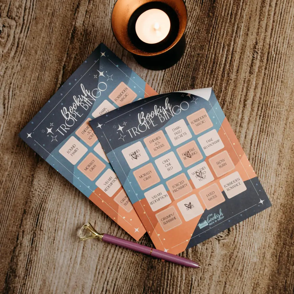Bookish Trope Bingo Sticky Notes