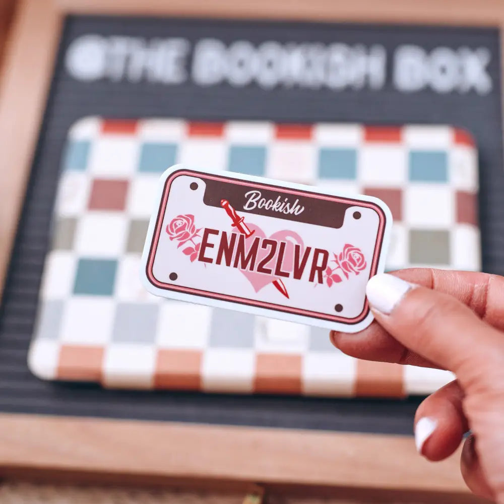 Enemies-to-Lovers License Plate Sticker