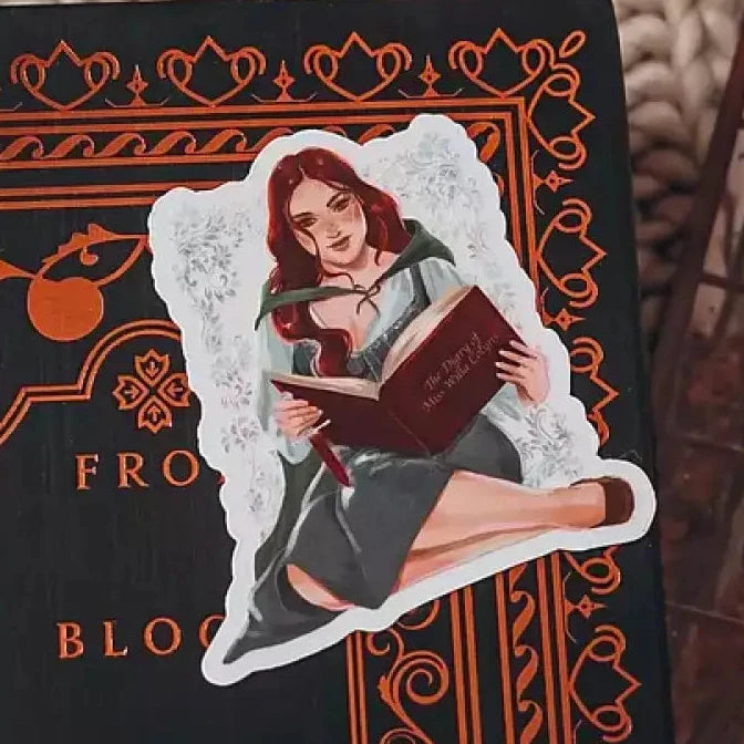 Poppy Reading Sticker