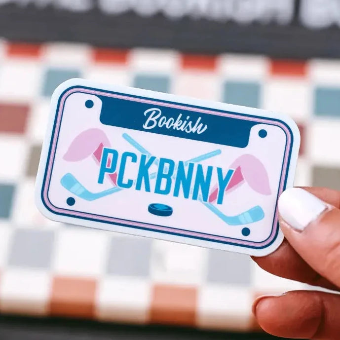Puck Bunny License Plate Sticker