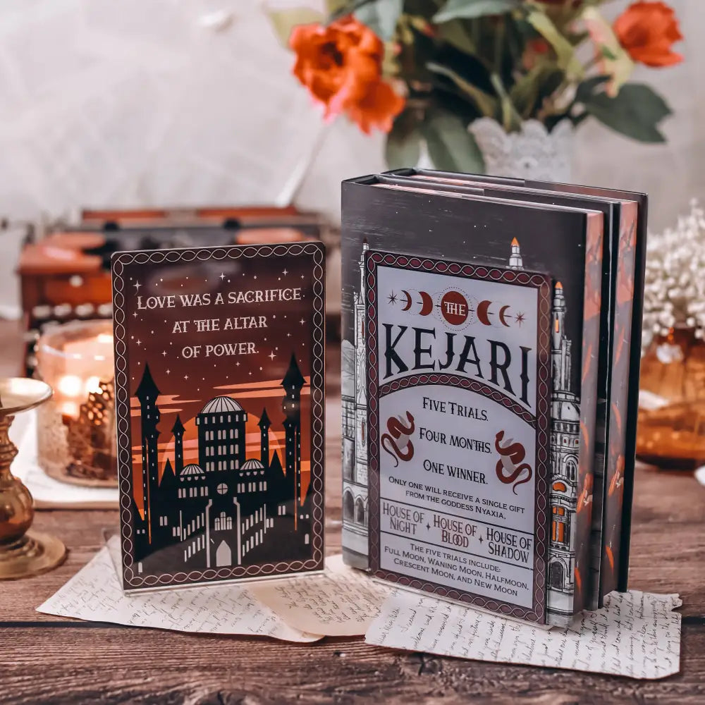 The Serpent and the Wings of Night Inspired Acrylic Bookends